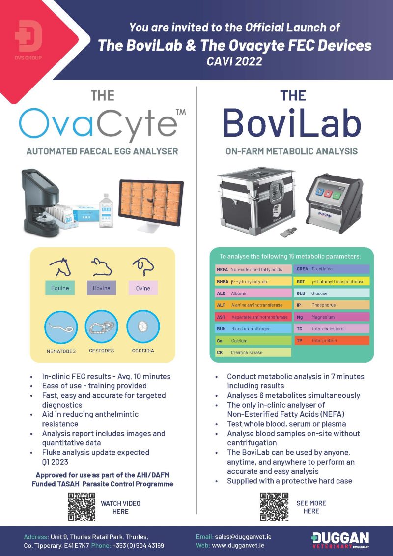 Launch of OvaCyte and Bovilab technology at CAVI 2022 - Duggan ...