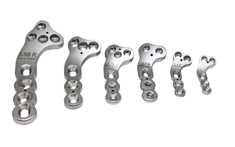 TPLO Locking Broad Plate 2,7mm right3 Holes in Head, 3 Holes in ...