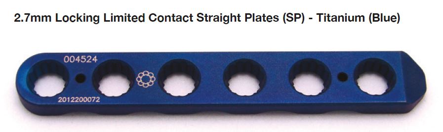 Pax 2.7Mm Sp Plate 10 Hole 90Mm Ti - Duggan Veterinary Supplies