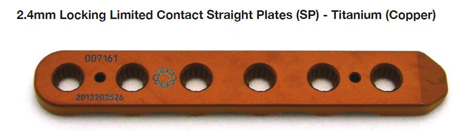 Pax 2.4Mm Sp Plate 12 Hole 94Mm Ti - Duggan Veterinary Supplies