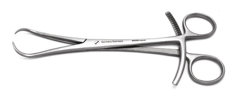 Reill Bone fragment/ Reduction Forceps Curved Pointed Tip - Duggan ...
